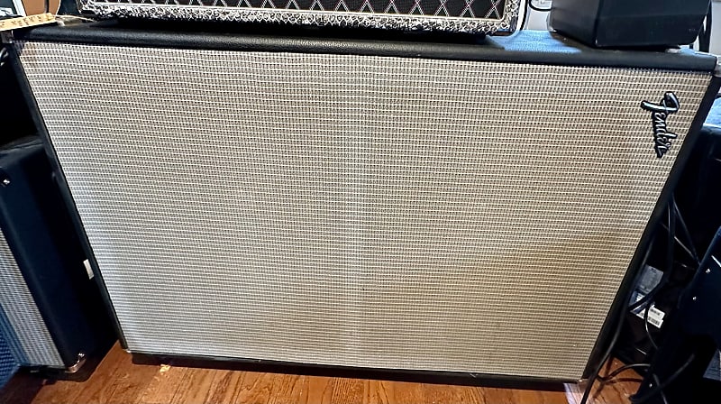 Fender Dual showman Cabinet D130 1968 - Black | Reverb