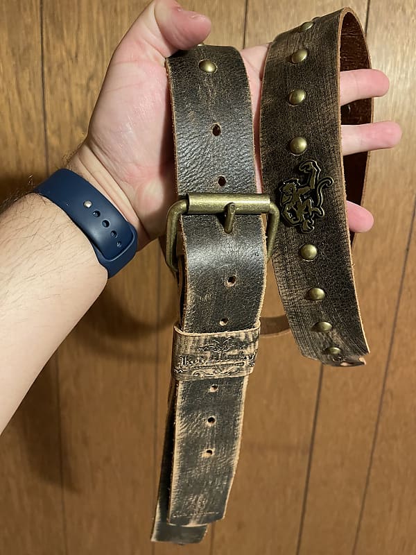 Red Monkey 1.75" Live Wire Relic Guitar Strap | Reverb