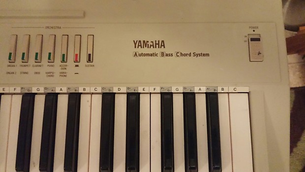 Yamaha Automatic Bass Chord System 1981 Off White | Reverb