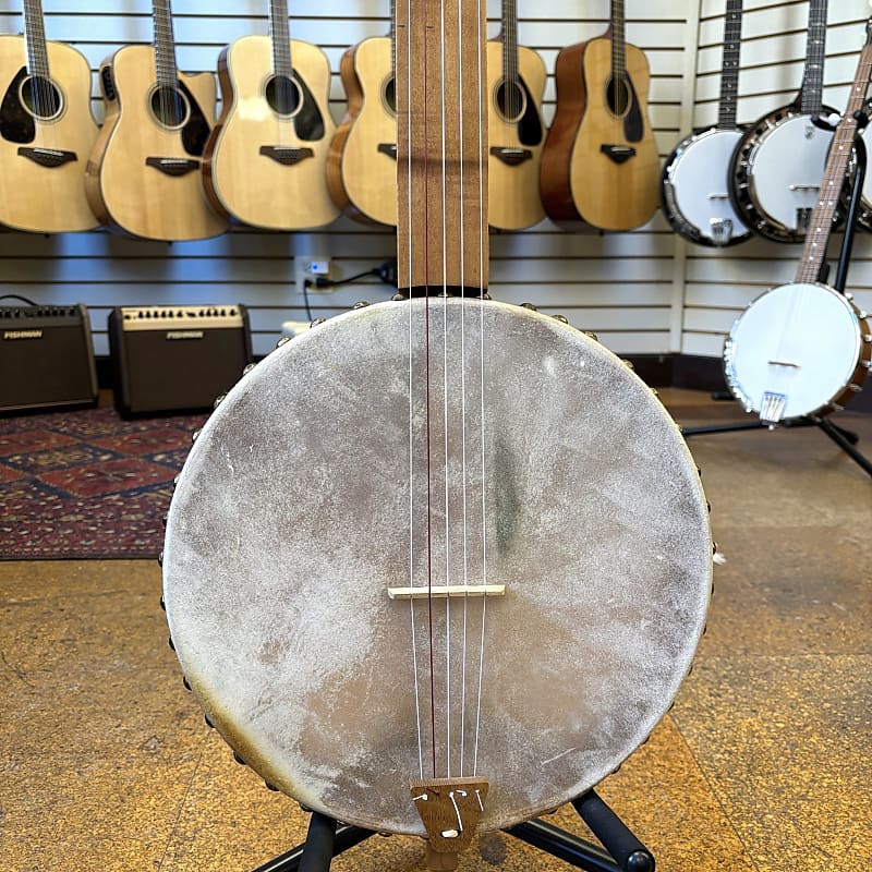 Handcrafted Minstrel-style 13" Fretless Open Back Banjo | Reverb