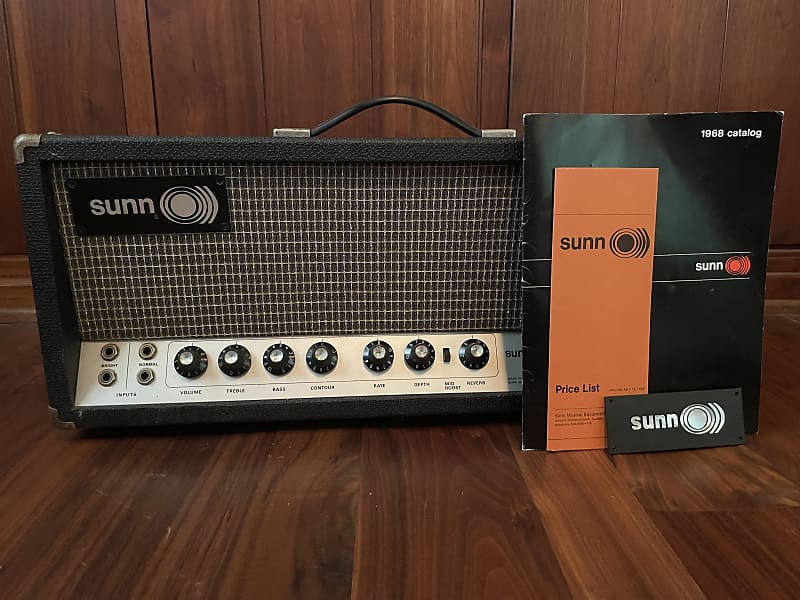 1969 Sunn Sceptre w/ sales folder and an extra MOP ebony | Reverb