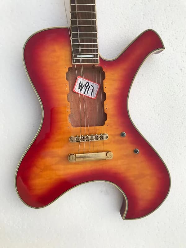 Cherry Burst Guitar Single Cut Body with Mahogany Neck and | Reverb