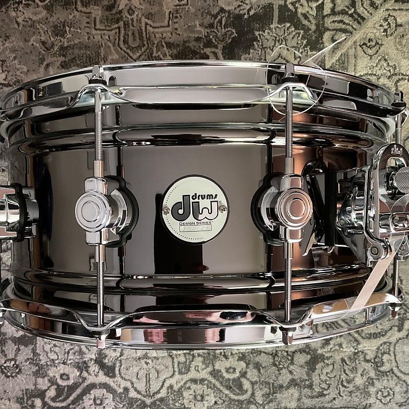 DW Design Series Snare Drum 6.5 x 14” Black Nickel Over Brass | Reverb