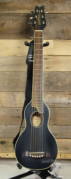 Washburn Rover R010B Travel Size Acoustic Guitar Black Finish | Reverb
