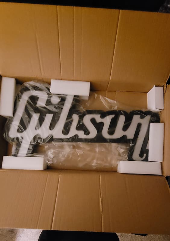 Gibson GA-LED1 Laser Cut Gibson Logo LED Sign - BRAND NEW | Reverb
