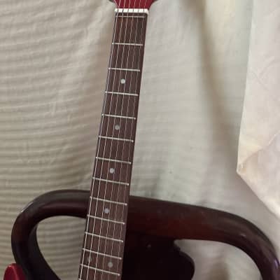 Silvertone Shark fin electric guitar 1960s - Candy apple red | Reverb