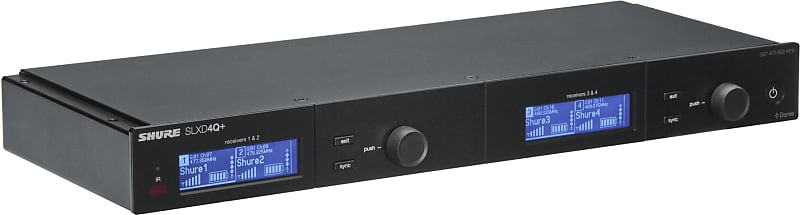 Shure SLXD4QDAN+ Quad Wireless Receiver with Dante - G57 Band | Reverb