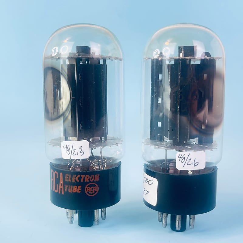RCA 6L6GC Black Plate Matched Pair / NOS / Fuzz Audio Vintage | Reverb