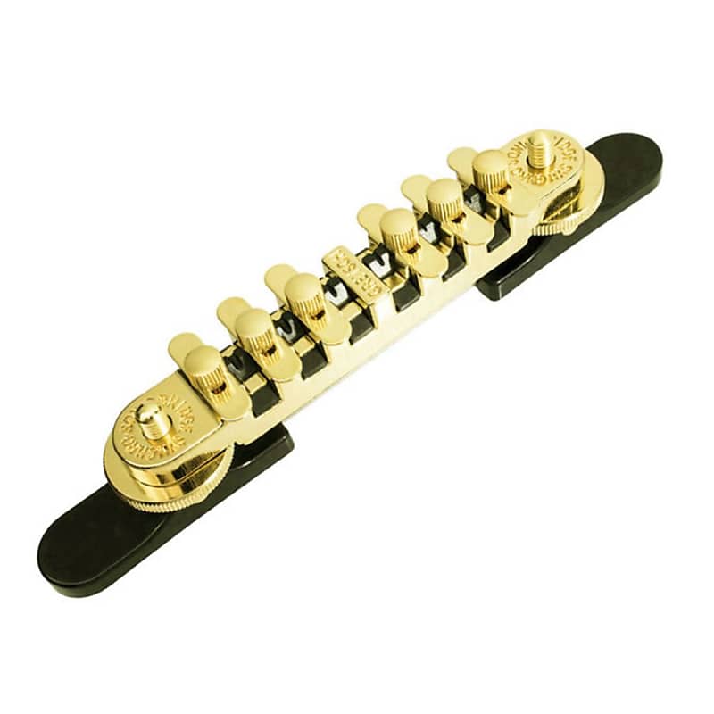 Gretsch Bridge Assembly - Synchro-Sonic - Gold w/Base | Reverb