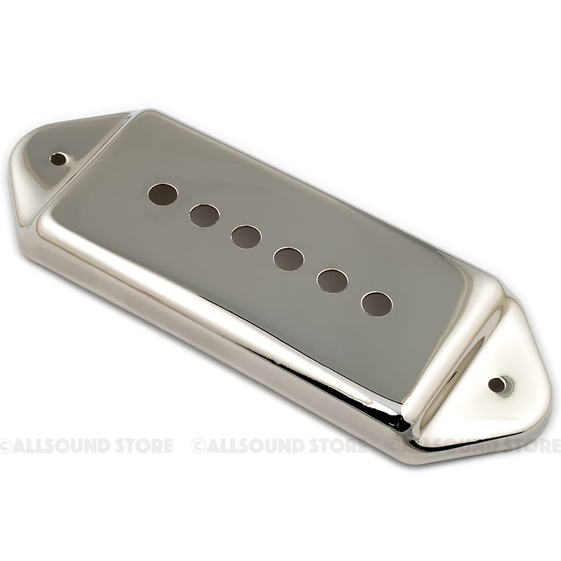 NICKEL-SILVER P90 Dogear Guitar Pickup Cover for Bridge, 50mm | Reverb