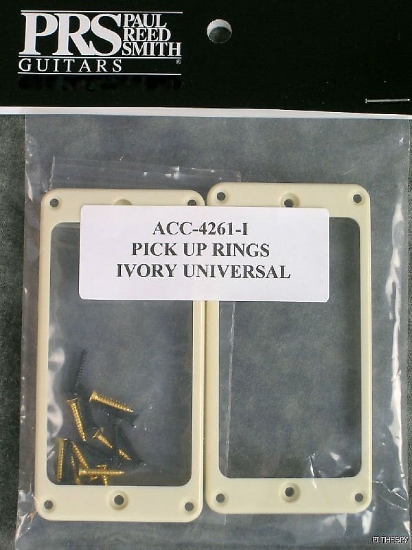 PRS Ivory Guitar Pickup Rings Universal Stoptail Tremolo Paul | Reverb