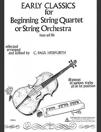 Early Classics for Beginning String Quartet or String | Reverb