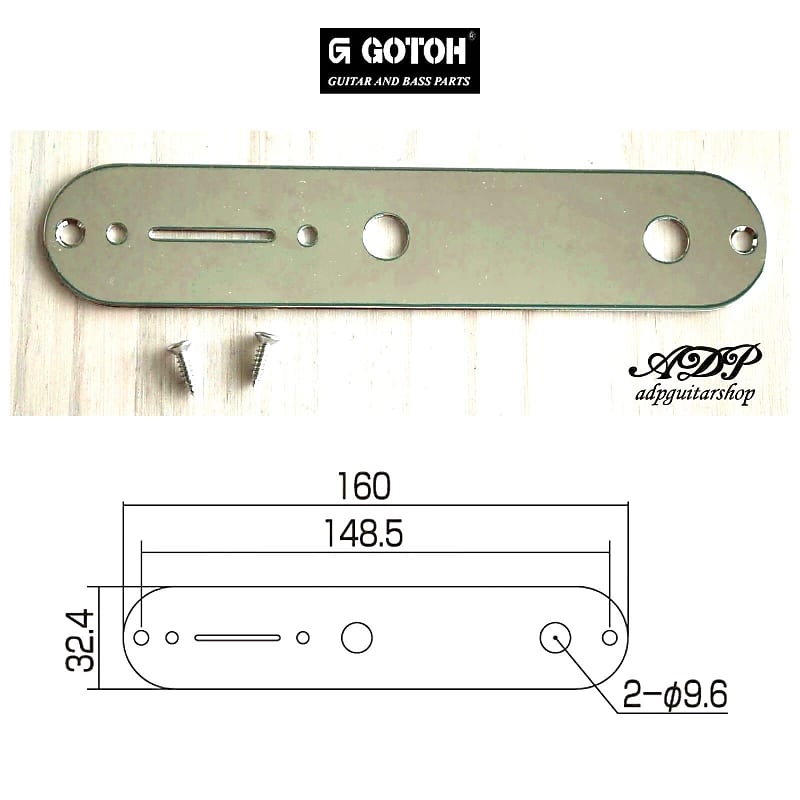 Telecaster Gotoh Chrome Control Plate | Reverb Canada