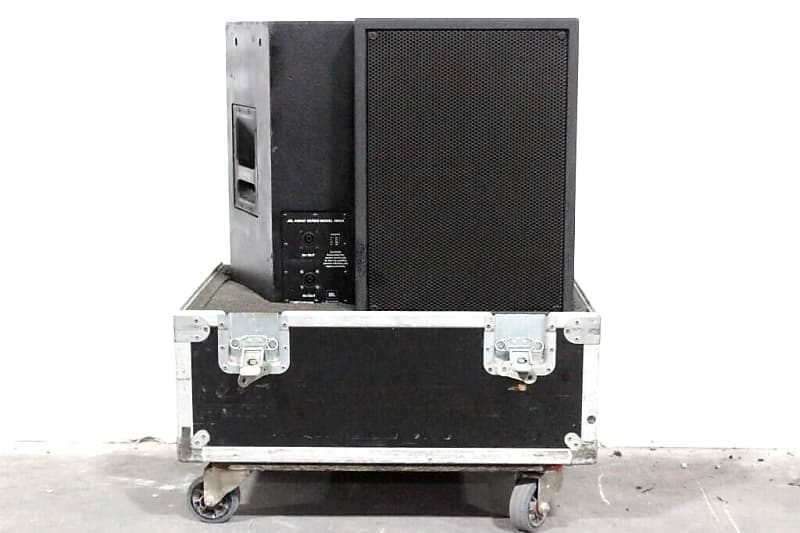 (2) JBL 4892A 2-Way Passive Loudspeaker w/ Road Case #1159 - | Reverb