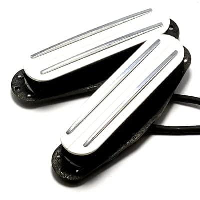 AR5 Set of 2 Strat Sized Humbucker Rail Pickups ~ Dragonfire | Reverb