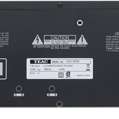 Teac - AD850SEB - Cassette Deck USB Rec. CD Player - Black | Reverb