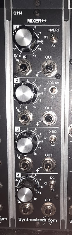Synthesizers.com Mixer++ Module (5U, MU, Dotcom, Moog Unit) | Reverb