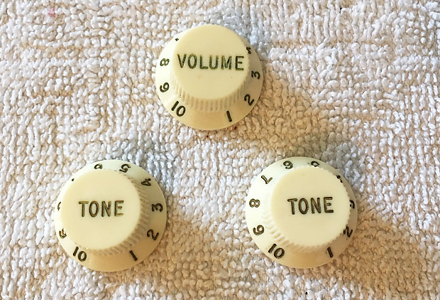 Fender Stratocaster white knobs - 1971, 1972, 1973, 1974, | Reverb
