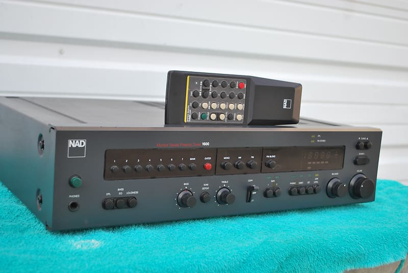 NAD 1600 Stereo Preamplifier Monitor Series Preamp AM/FM | Reverb