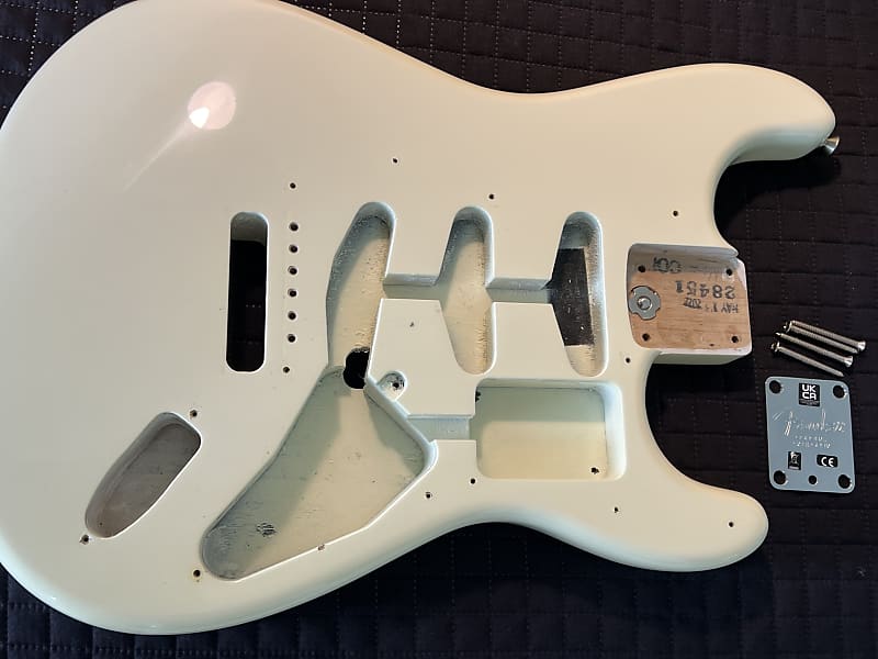USA Fender Eric Clapton signature Stratocaster body - White | Reverb