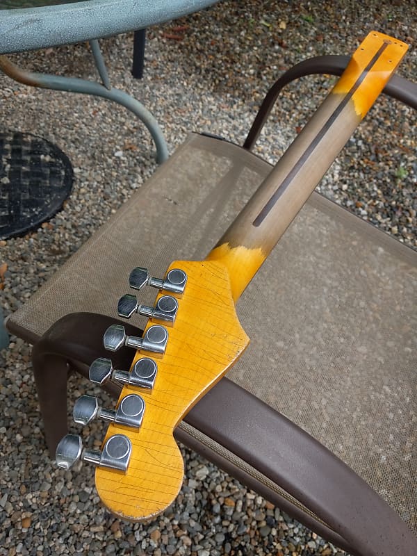 Fender Squier Stratocaster relic neck- Nitro Strat aged | Reverb