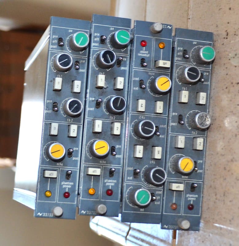 (2) TWO Neve 33733 Aux Module 512 & 438 amps LO1173 | Reverb