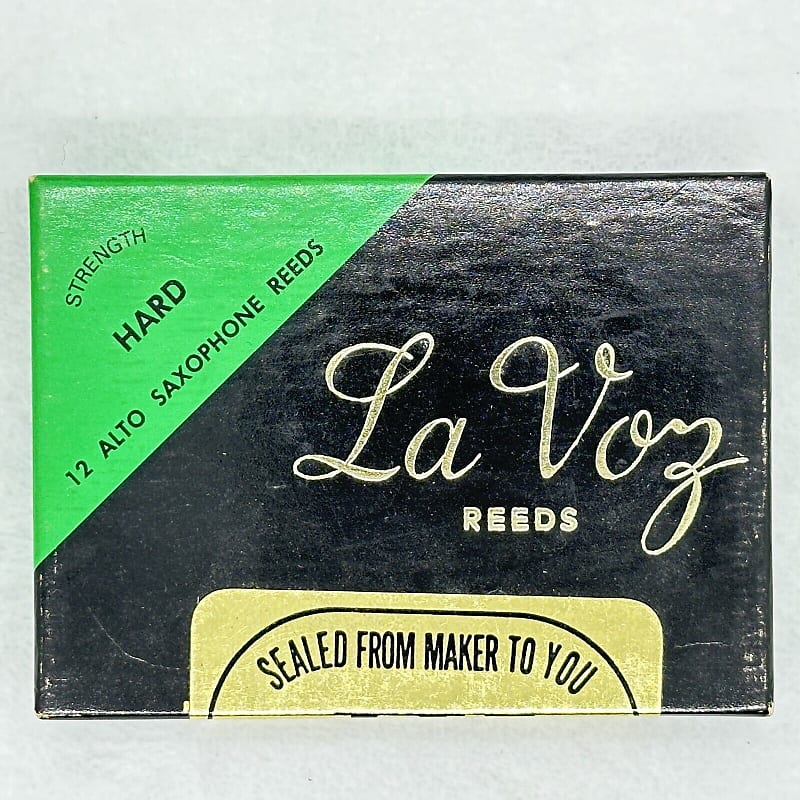La Voz Alto Saxophone Box Of 12 Hard Strength Reeds | Reverb