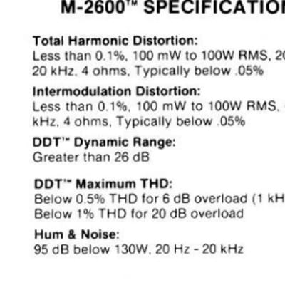 Peavey M-2600 Mark V Series Stereo Power Amplifier | Reverb