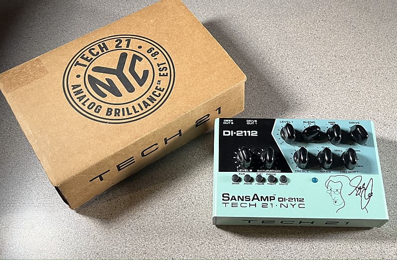 Tech 21 Geddy Lee Signature DI 2112 SansAmp Bass Preamp Pedal | Reverb