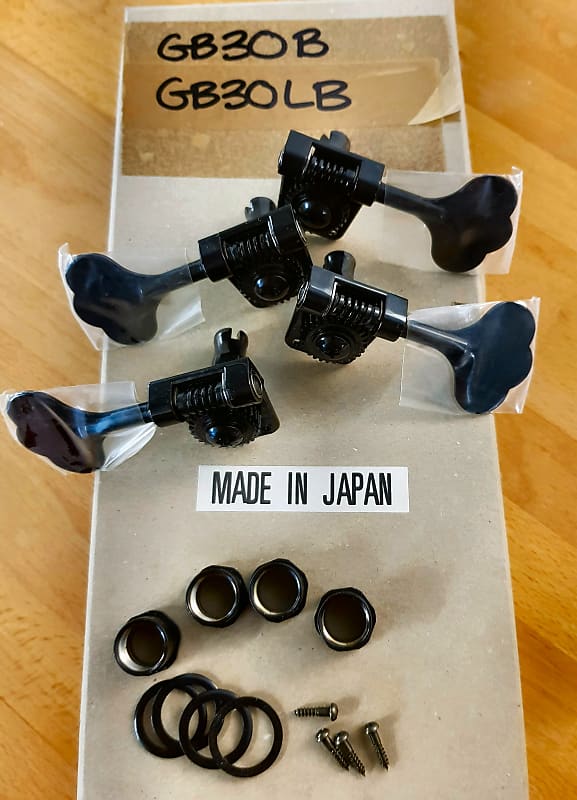 NOS Gotoh GB30 Bass Machine Head Set L2+R2 in black | Reverb