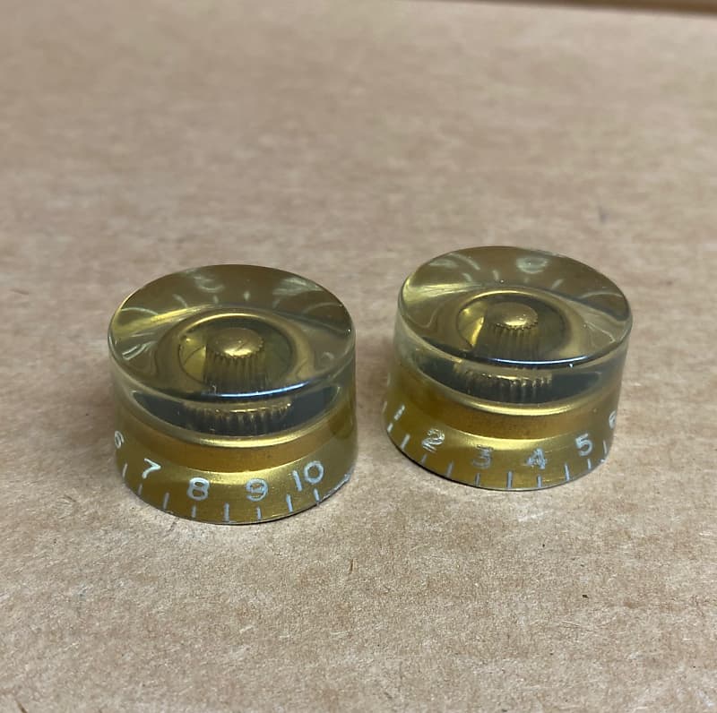 Gibson Vintage 1952 Tall Gold Barrel Speed Knobs Les Paul ES | Reverb