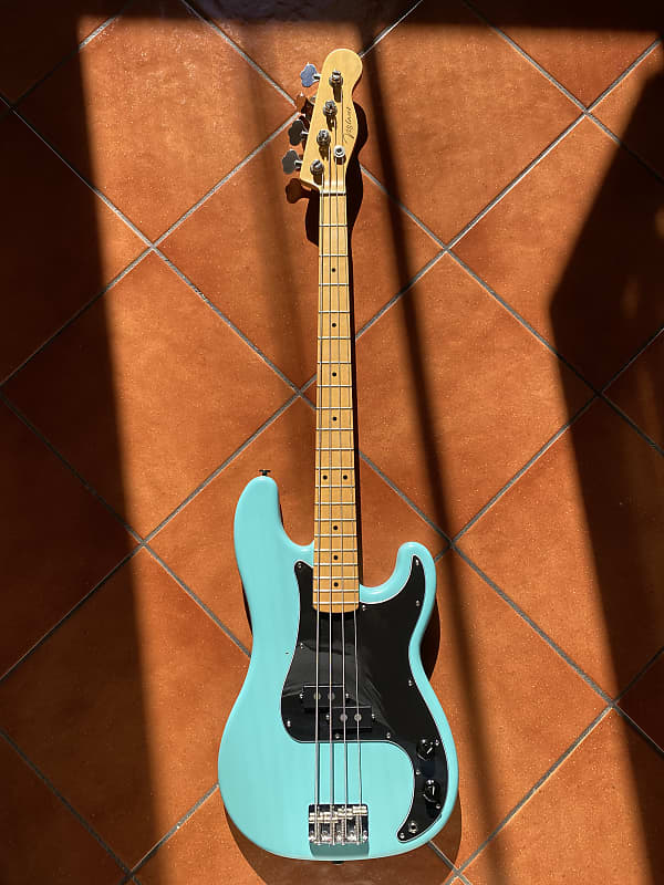 Warmoth Precision Bass 50 P Bass Telecaster Bass Seafoam | Reverb