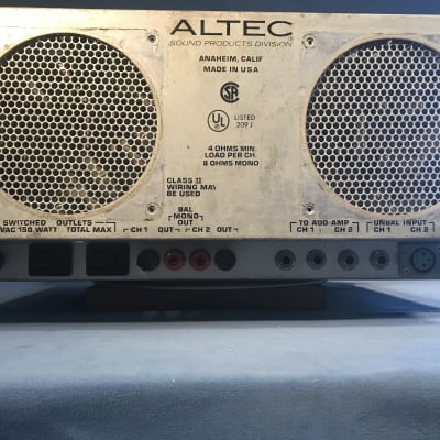 Altec Lansing 9440 A Power Amplifier 1970's - Silver | Reverb