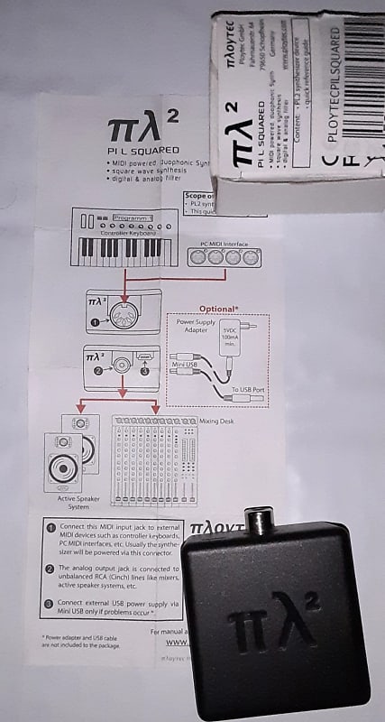 Ploytec Pi L Squared 2020 Black | Reverb
