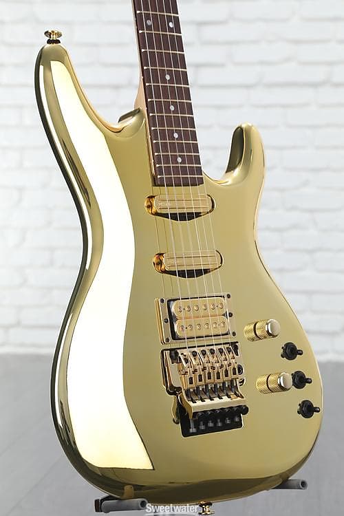 Ibanez Joe Satriani Signature JS2GD Electric Guitar - Gold | Reverb