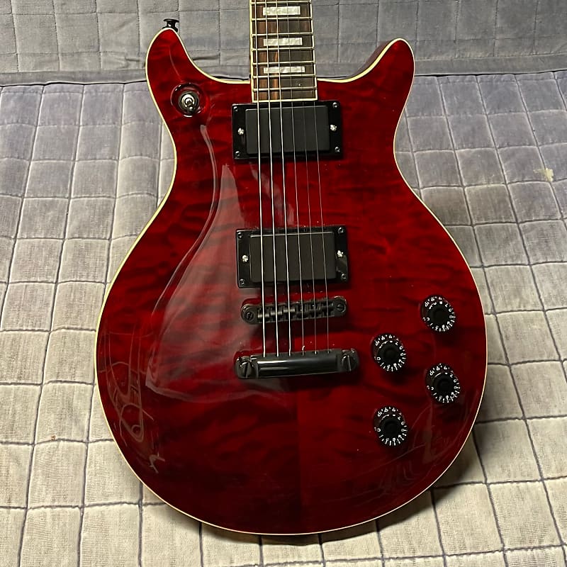 Agile AD-2800 2023 Black Cherry Quilt Top solid body electric | Reverb