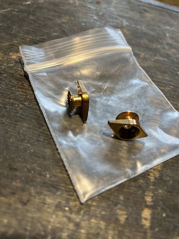 Gibson Posi-lok strap buttons 80's - GOLD | Reverb