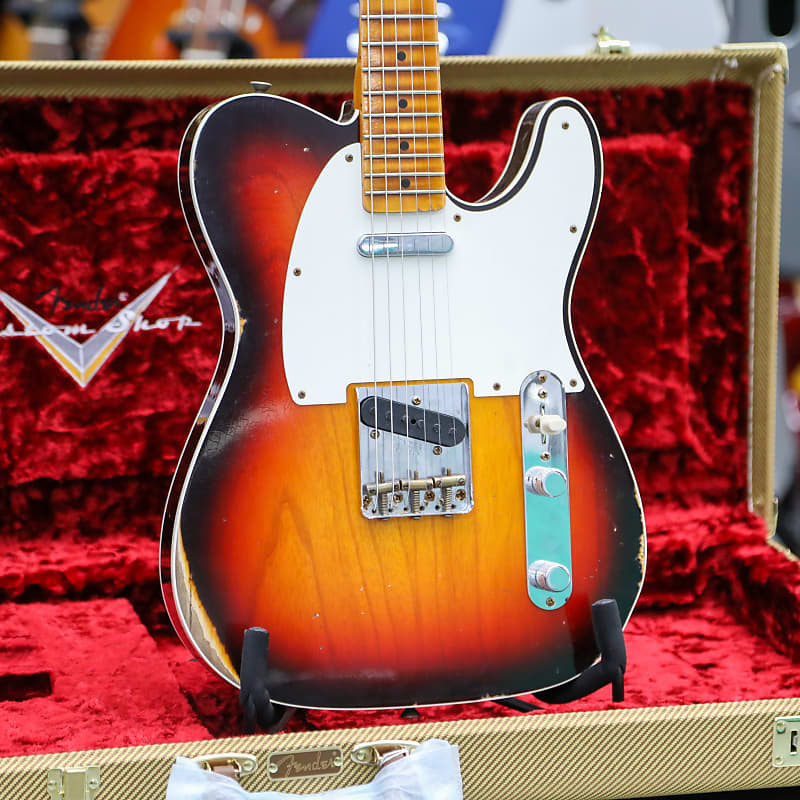 FENDER 1959 Tele Custom Wide-Fade Chocolate 3-Color Sunburst | Reverb