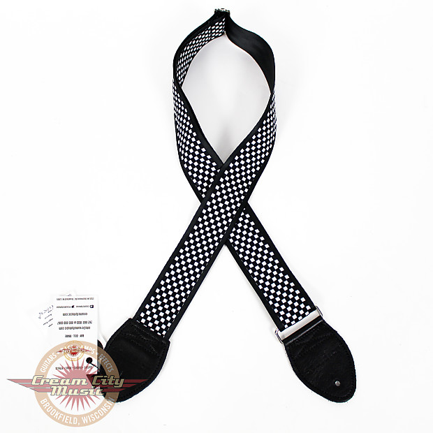 Souldier "Checker" Black & White Pattern 2" Guitar Strap | Reverb