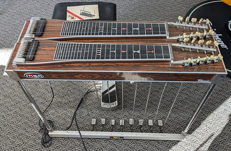Vintage MSA Micro Double Neck Pedal Steel Guitar with 3 | Reverb