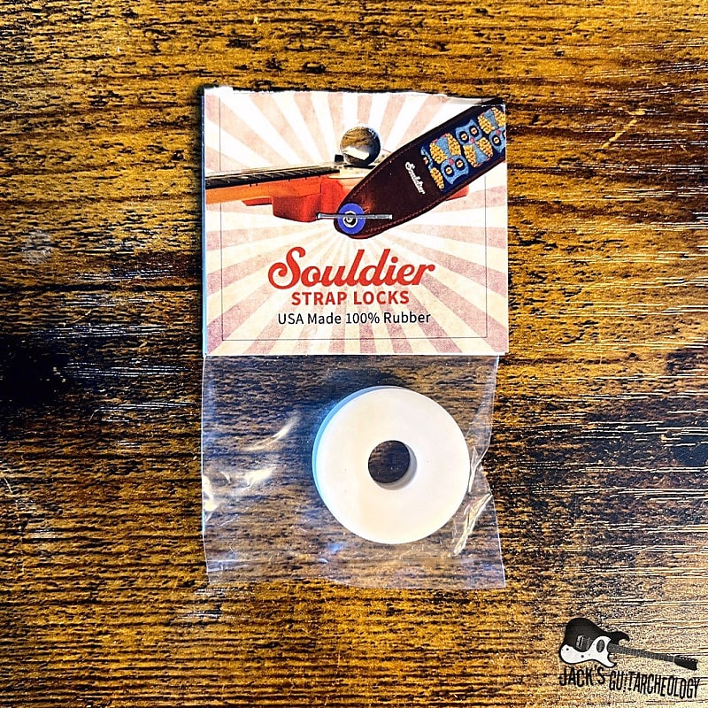 Souldier Rubber Strap Lock Washers (Pack of 2) - White | Reverb