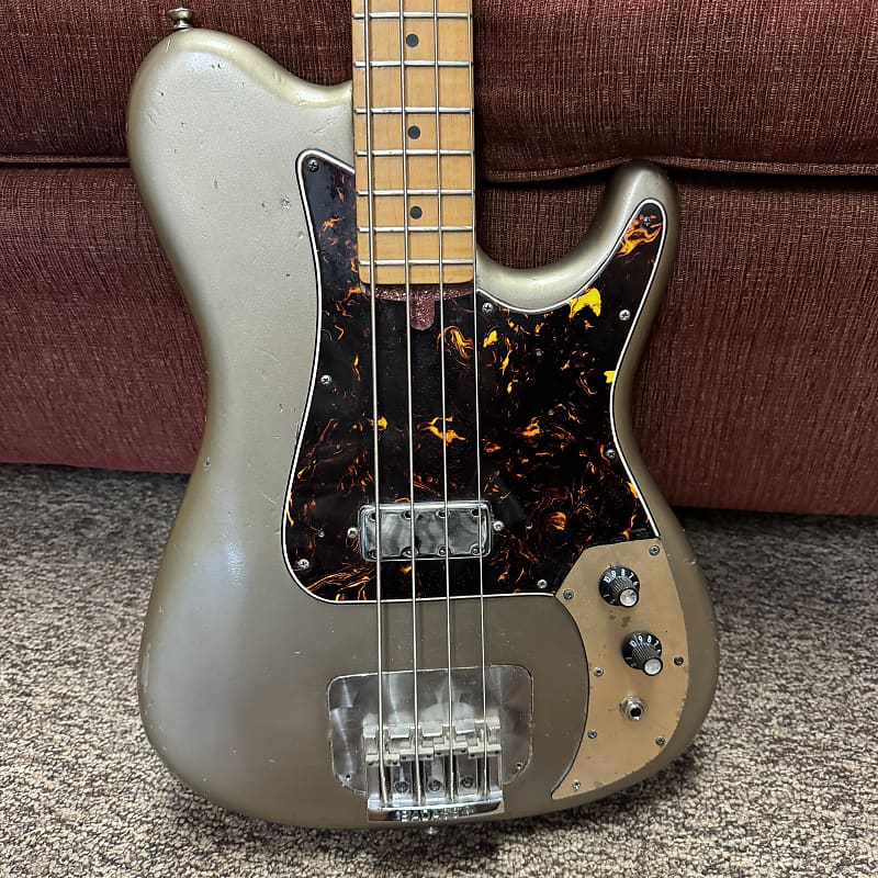 No Name Electric Bass (partscaster?) with Badass Bridge | Reverb