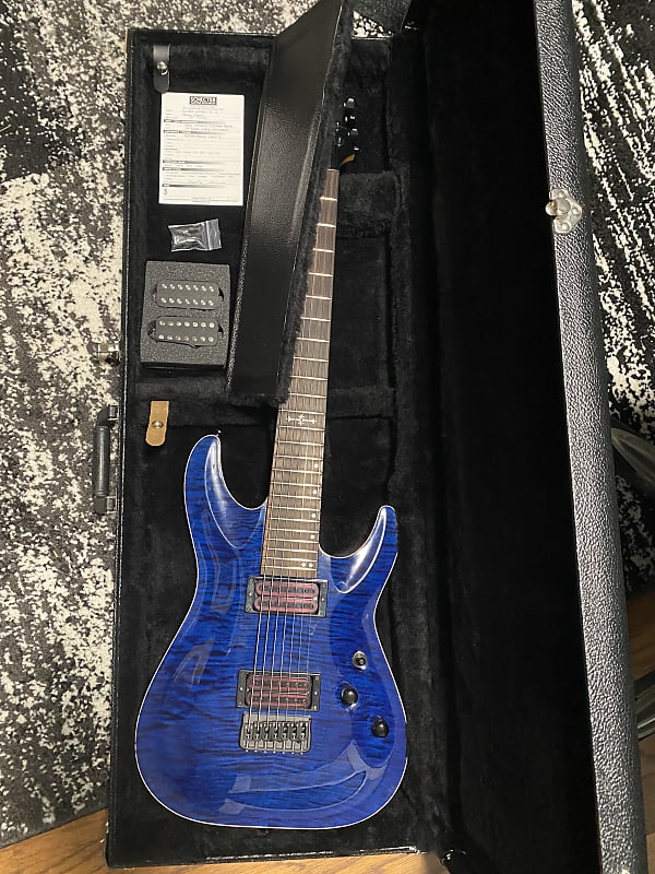 Schecter Custom Sunset II Trans Blue | Reverb