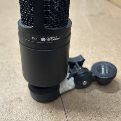 Audio Technica P48 Cardioid Condenser 90s - Black | Reverb