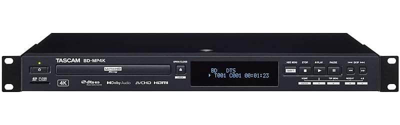 Tascam BD-MP4K Professional-Grade 4K UHD Blu-Ray | Reverb Canada
