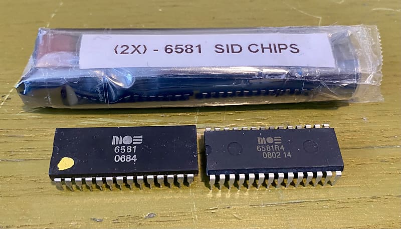 Commodore SID (6581) Sound Processors Pair (x2) | Reverb