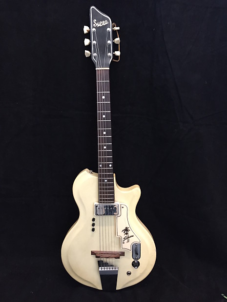 Vintage 60's Supro Sahara in Sand Buff | Reverb