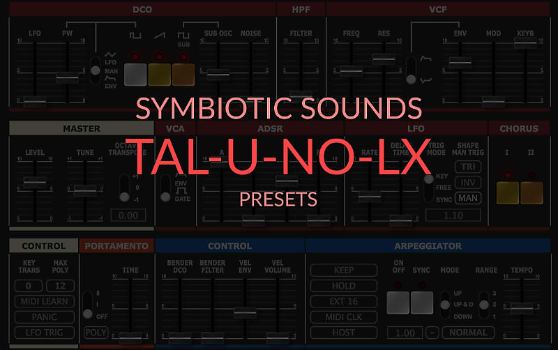 Symbiotic Sounds Presets for TAL-U-NO-LX-V2 | Reverb