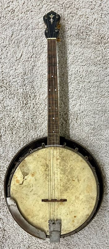 Antique Slingerland MayBell 4 string Resonator banjo with | Reverb
