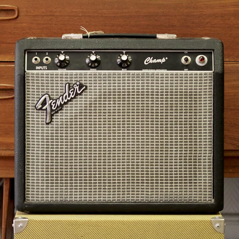Fender Champ 1980s - Black-Panel | Reverb